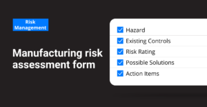 Manufacturing Risk Assessment Form - Frontline Data Solutions