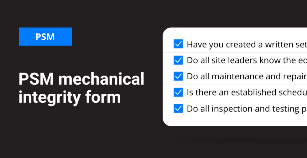 A brief overview: PSM mechanical integrity | Frontline Blog