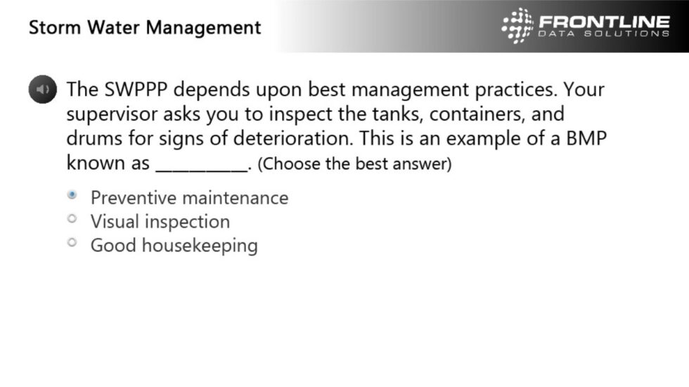 Storm Water Management Training Course | Frontline LMS