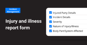 Injury and Illness Report Form - Frontline Data Solutions