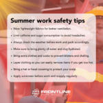 Tips for Summer Safety to Share with Your Team