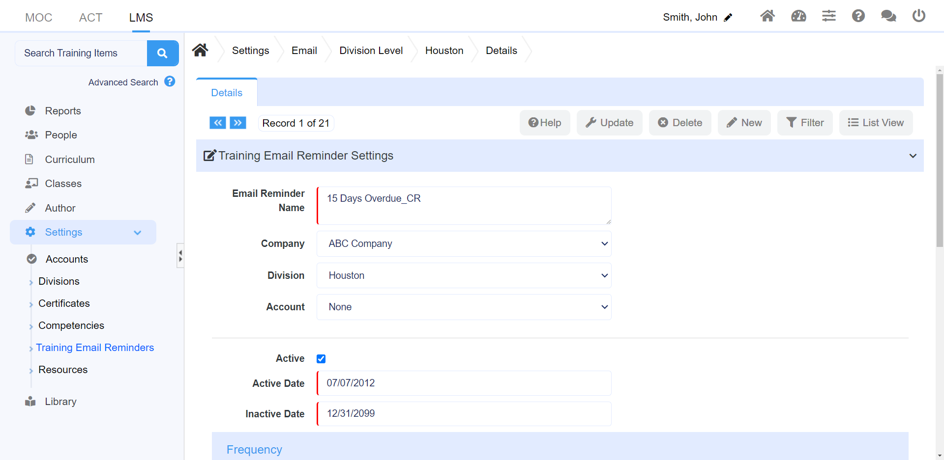 Frontline Features: Training Reminder Email | Frontline Blog