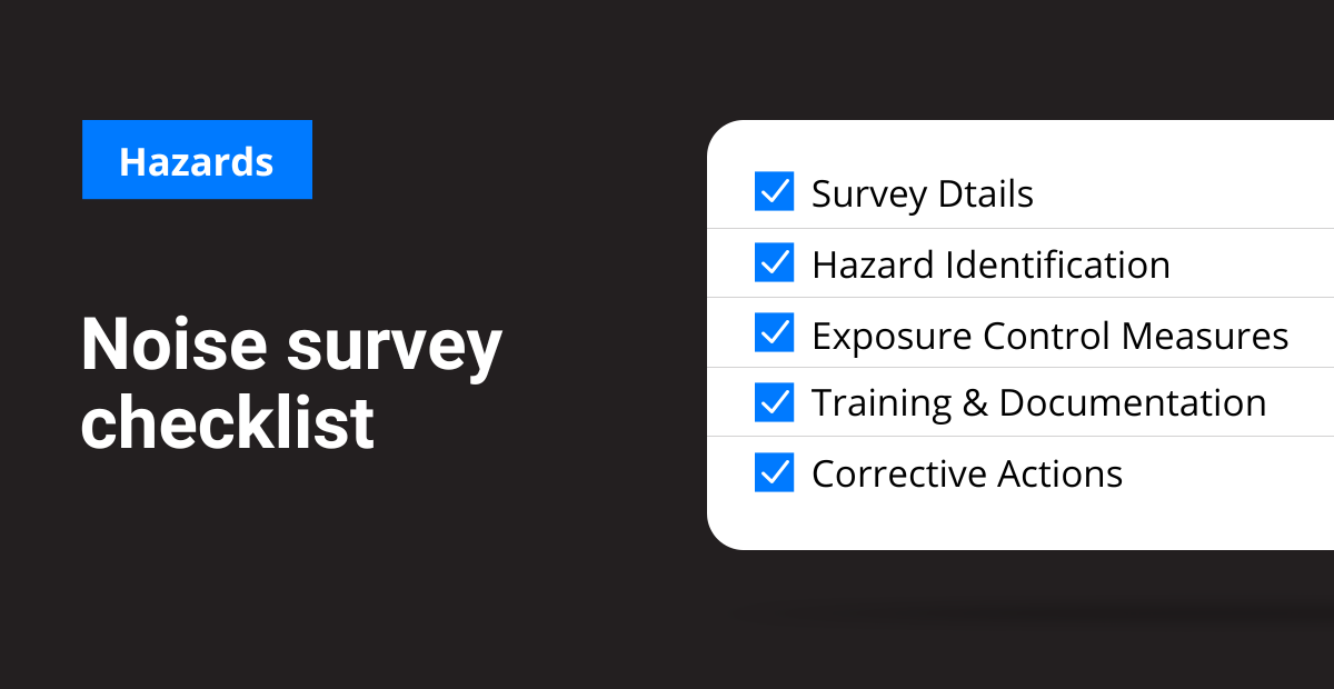 Noise Survey Checklist - Frontline Data Solutions