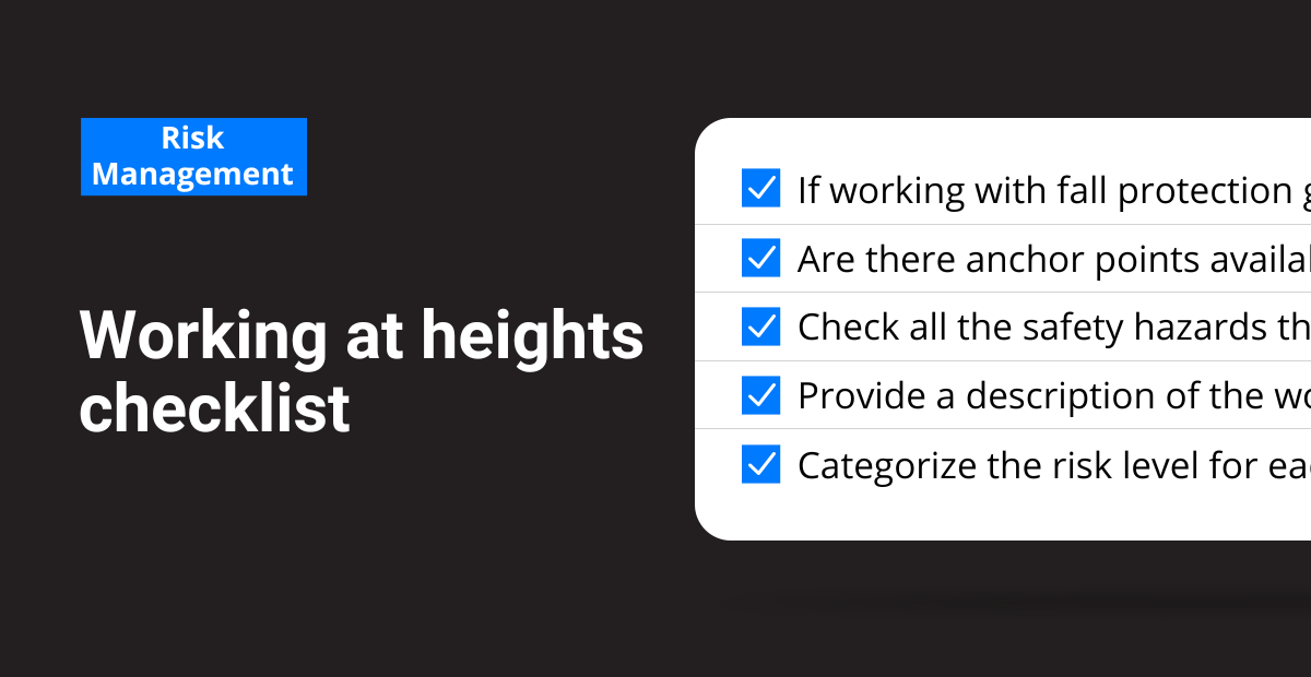 Working at Heights Checklist - Frontline Data Solutions