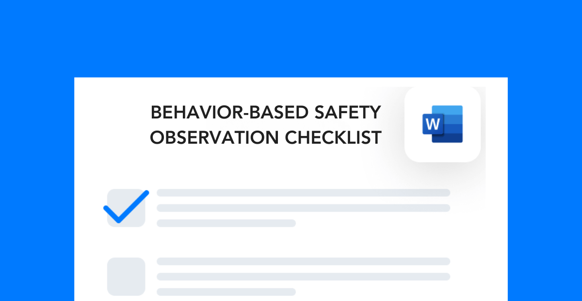 Behavior Based Safety Observation Checklist behavior-based-safety-observation-checklist