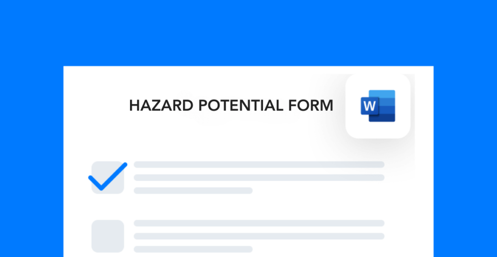 Hazard Potential Form - Frontline Data Solutions