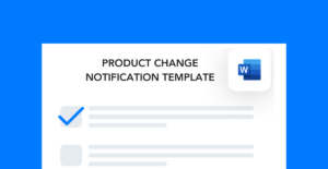 Product Change Notification Template - Frontline Data Solutions