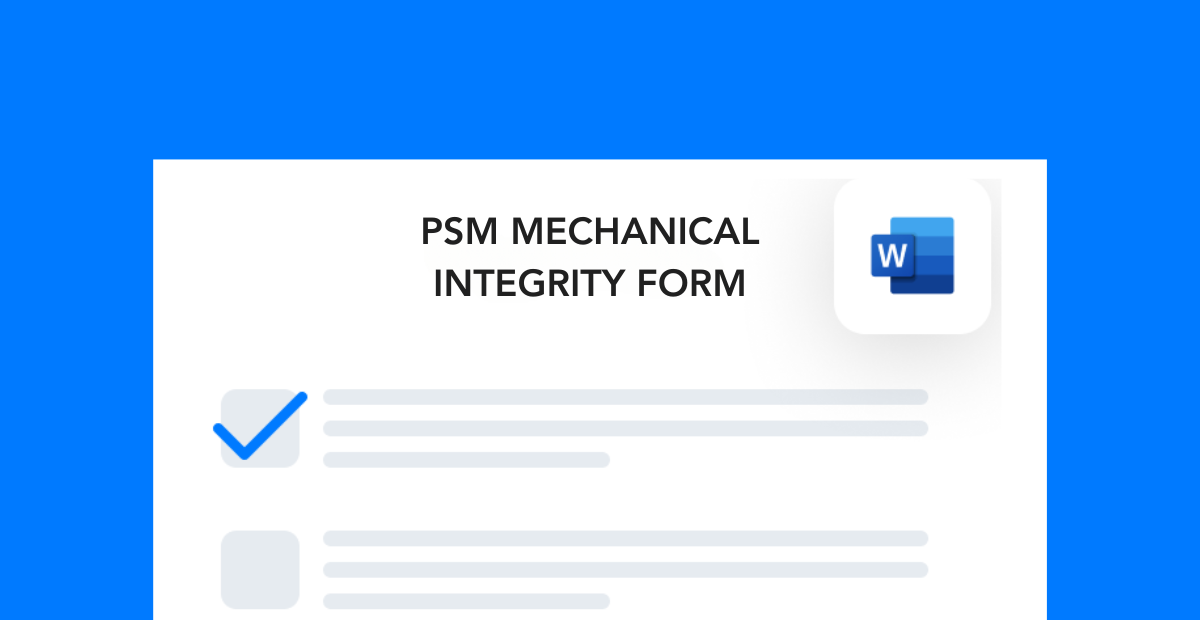 A brief overview: PSM mechanical integrity | Frontline Blog