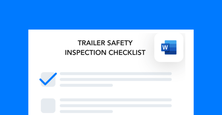 Trailer Safety Inspection Checklist - Frontline Data Solutions