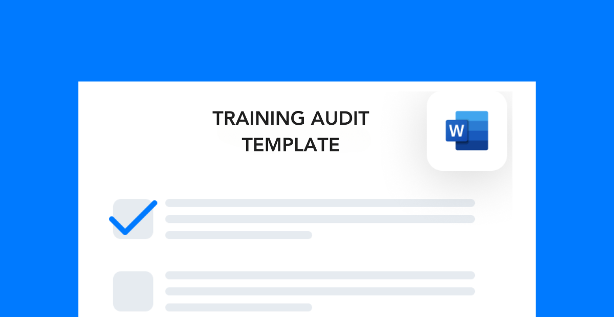 Training Audit Checklist Criteria You Should Use for Your Program